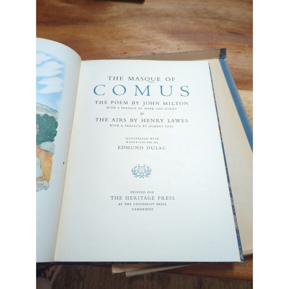 Unbranded | Other | Masque Of Comus Poems By John Milton The Airshlawes ...